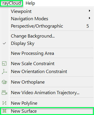How to draw a Surface in the rayCloud - PIX4Dmapper